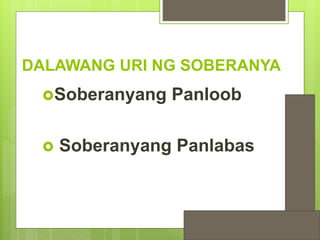 Soberanya | PPTX