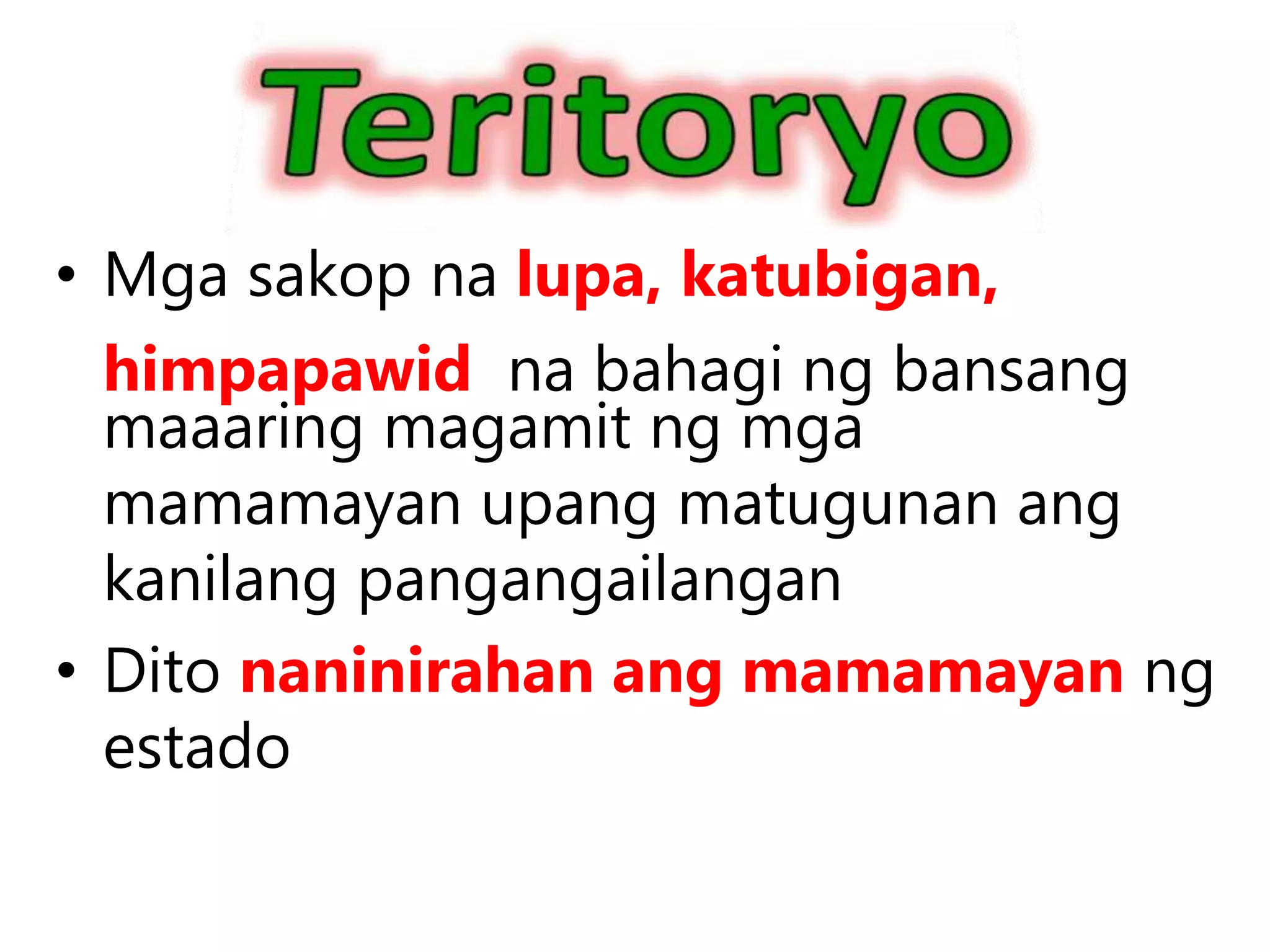 Soberanya ng pilipinas | PPTX