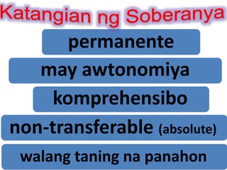 Soberanya ng pilipinas | PPTX