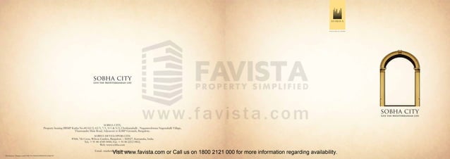 Sobha city aristos brochure 5357 Favista Real Estate | PPT