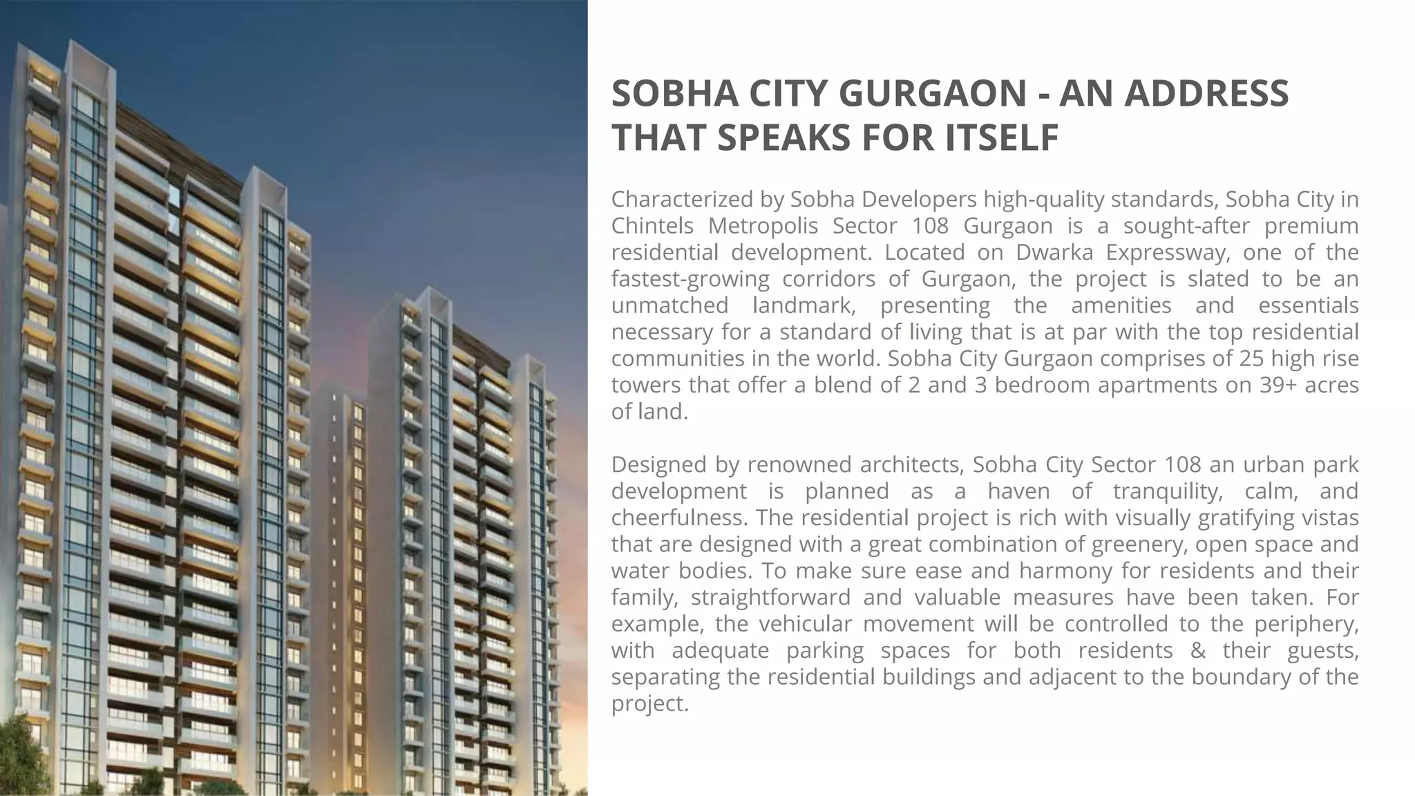 Sobha city Gurgaon | PPTX
