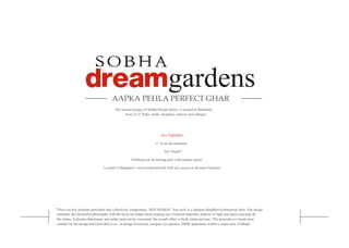 Sobha Dream Gardens Brochure | PDF