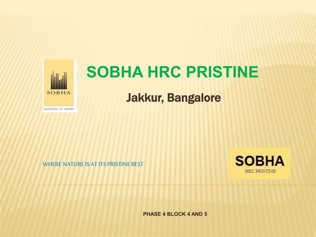 Sobha hrc pristine | PPT