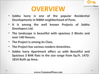 Sobha Ivory Pune | PPT