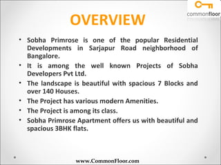 Sobha Primrose Bangalore | PPT