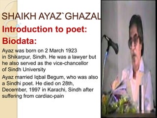Ghazal shaikh ayaz | PPTX