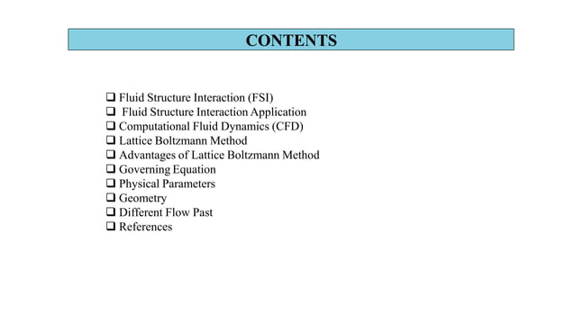 Fluid Structure Interaction Applications Pptx Physics Science