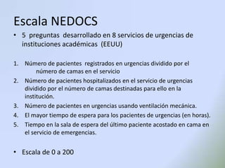 Sobreocupación en los servicios de urgencias | PPTX