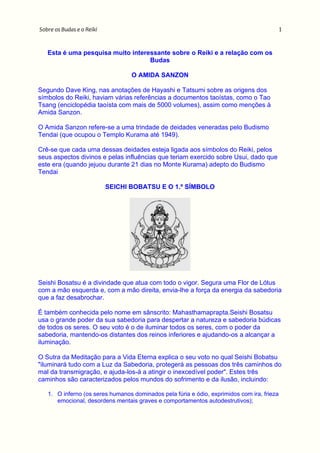 Sobre os budas e o reiki | PDF