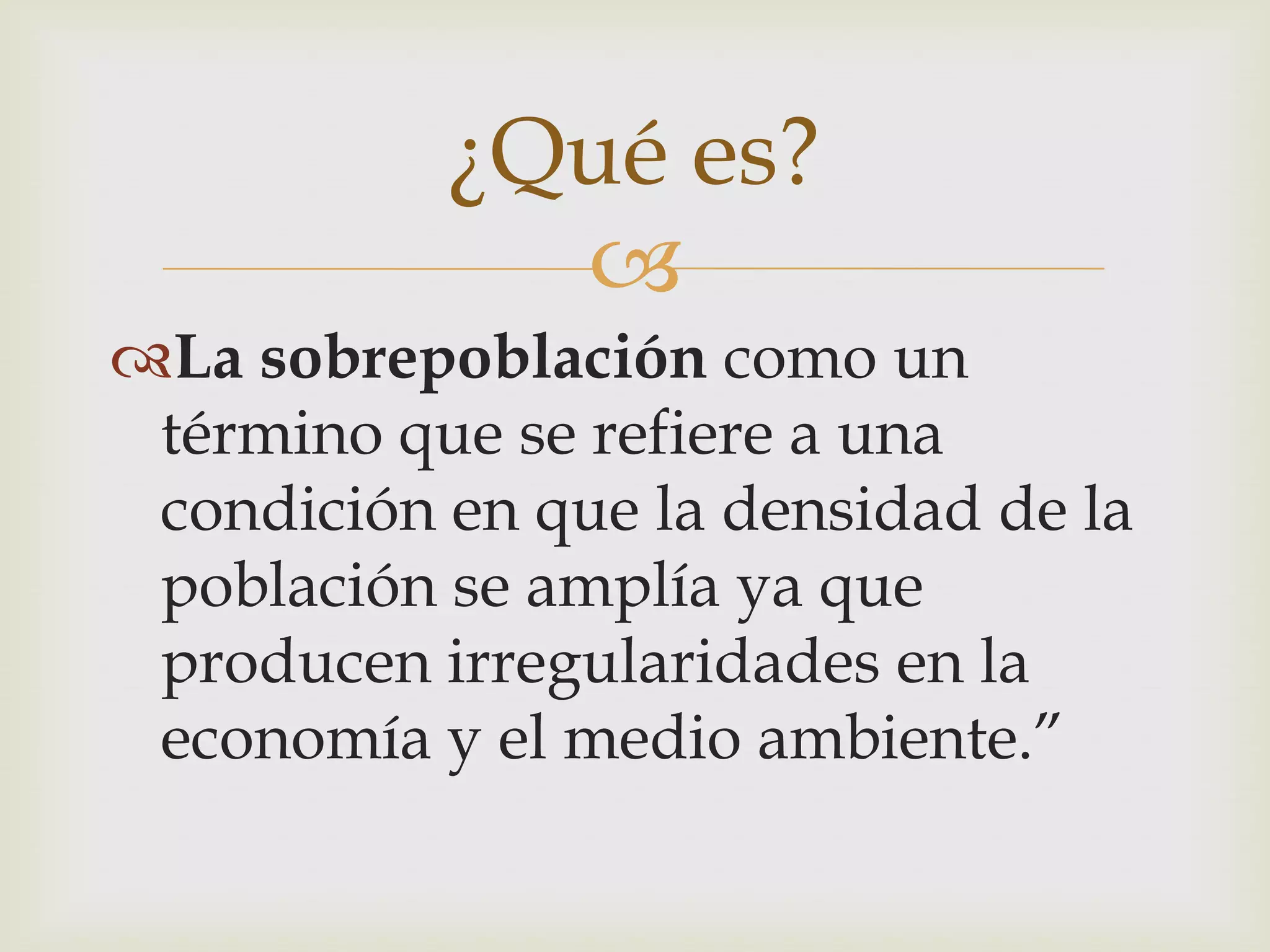 Sobrepoblacion | PPT | Descarga Gratuita