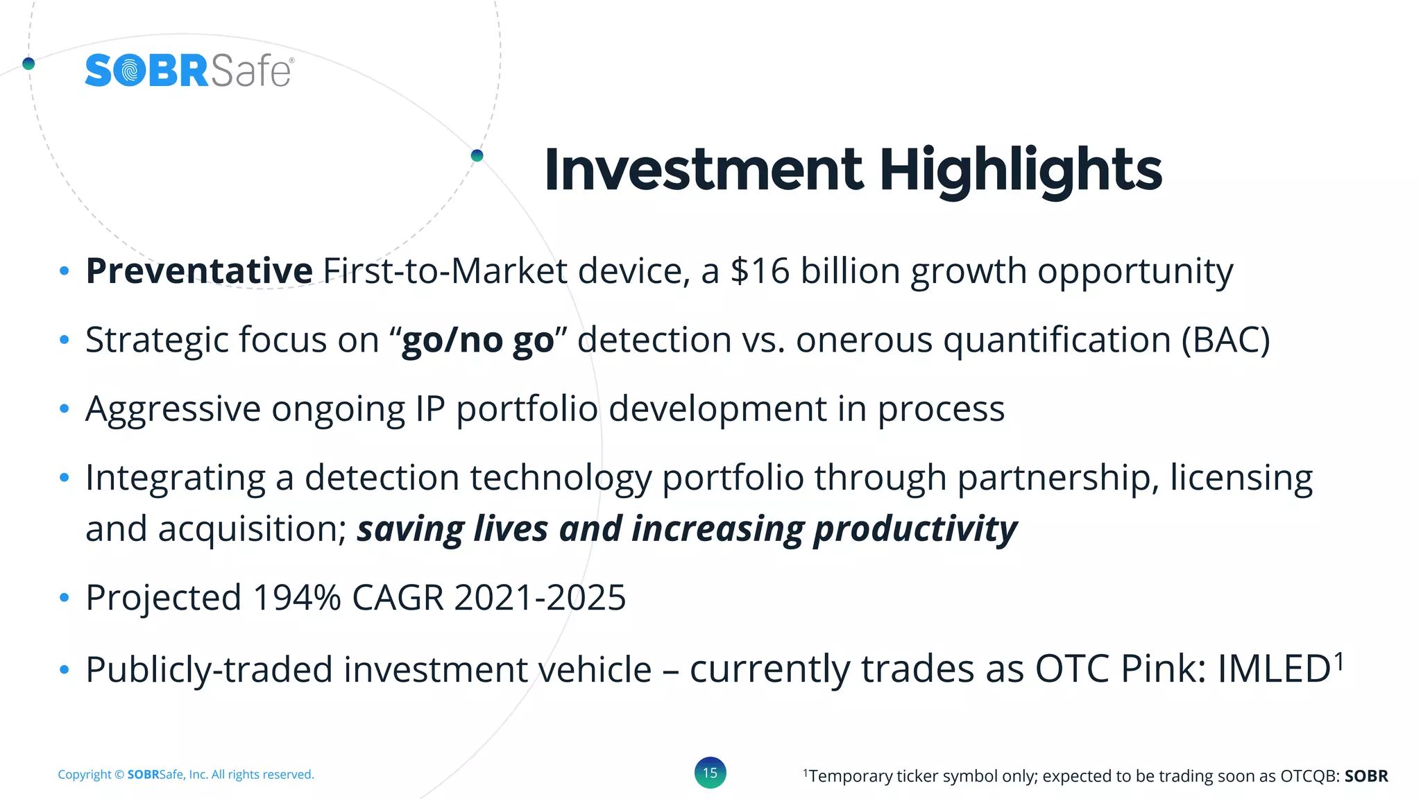 SOBRSafe (OTC: SOBR) Investor Presentation June, 2020 | PPT