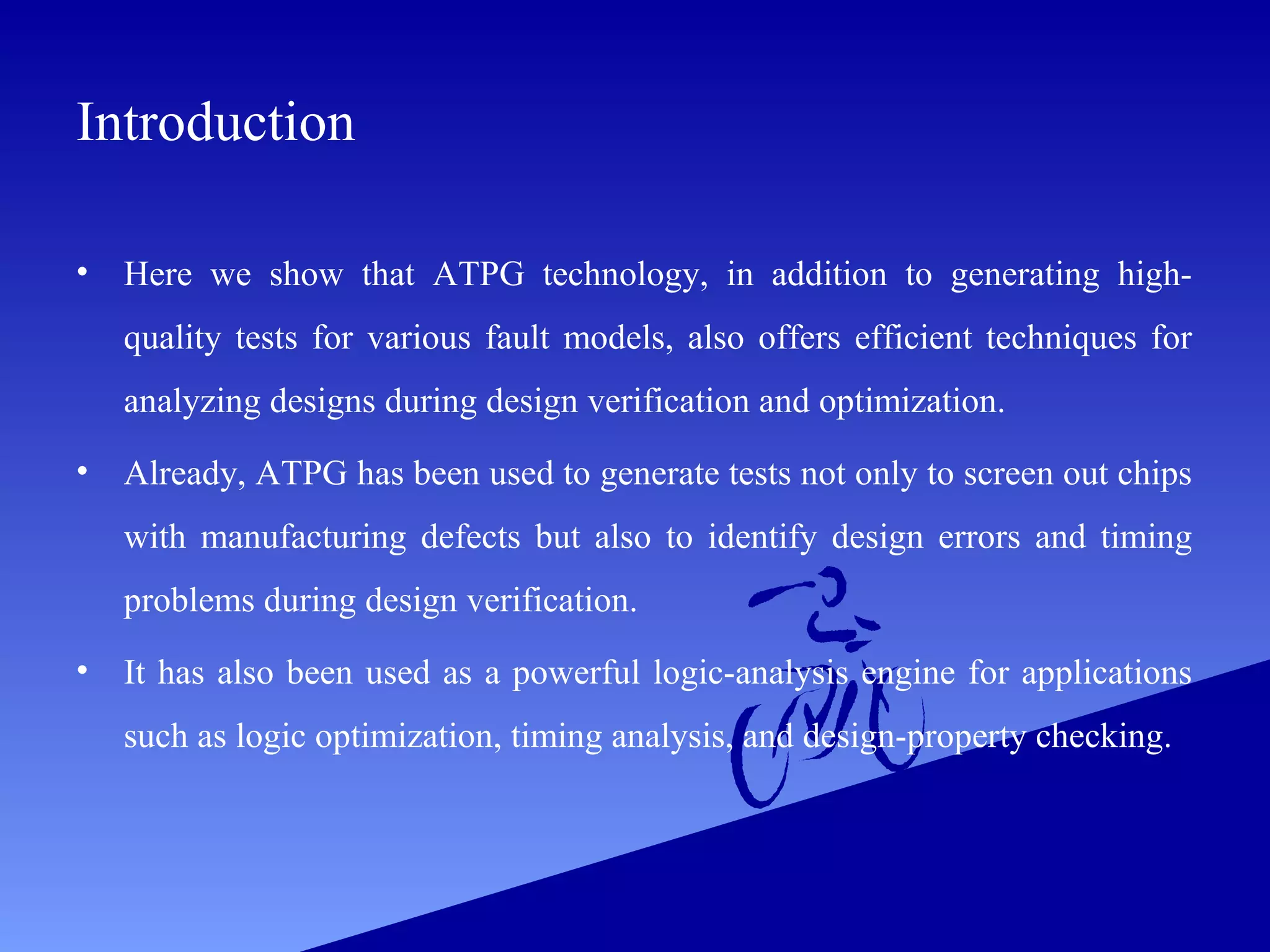 Applications of ATPG | PPT