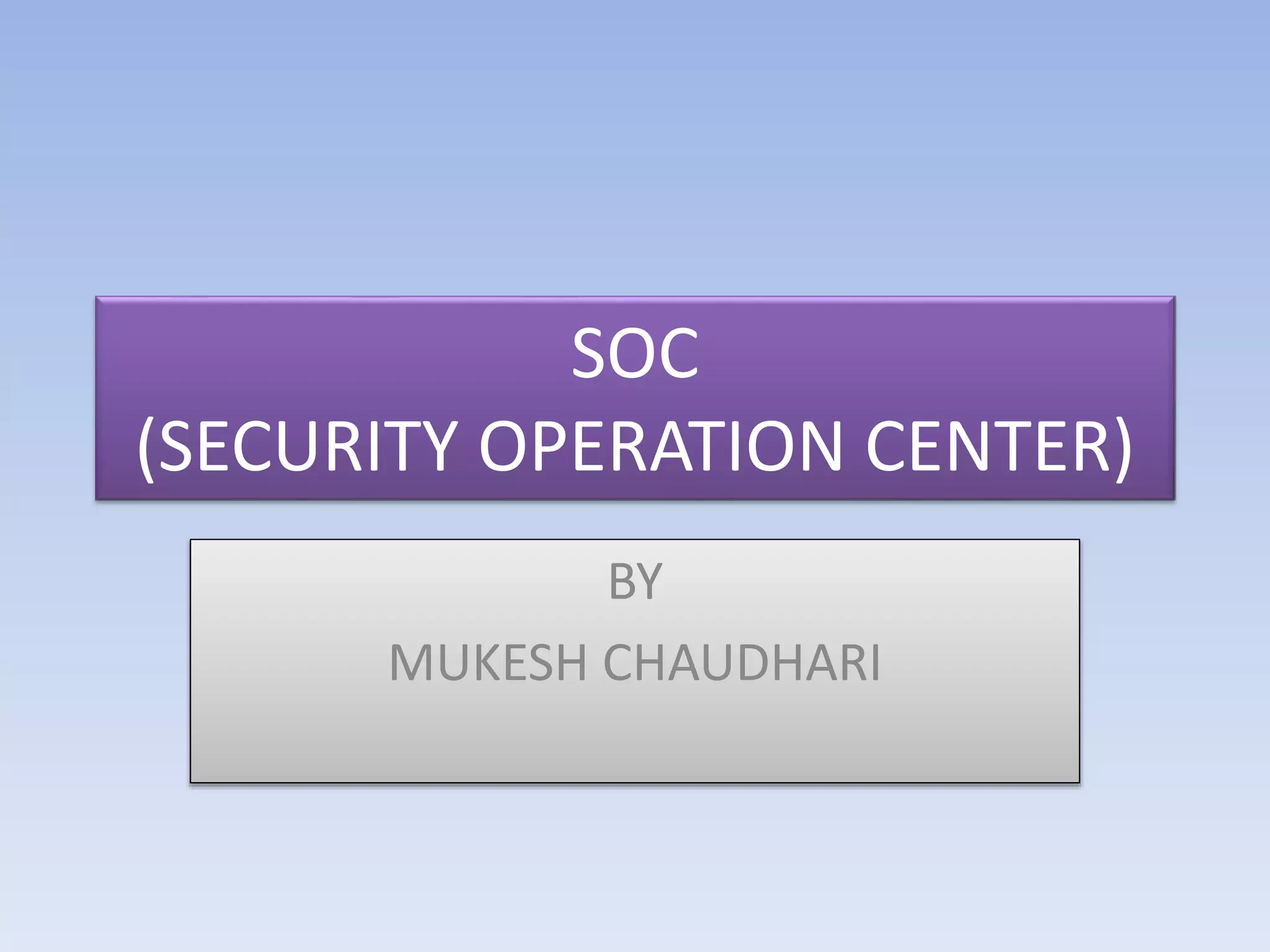 Soc | PPTX