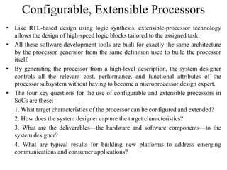 Performance and Flexibility for Mmultiple-Processor SoC Design | PPT