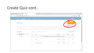 Quiz creation and Launching using Socrative | PDF