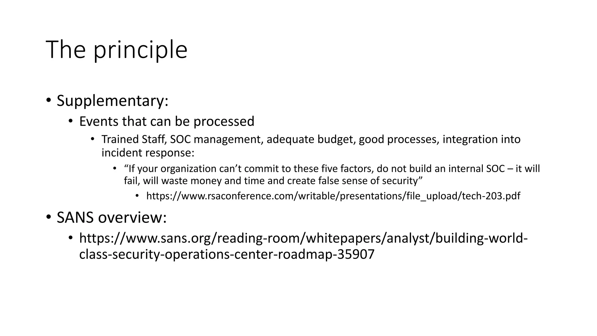 SOC: Use cases and are we asking the right questions? | PPTX