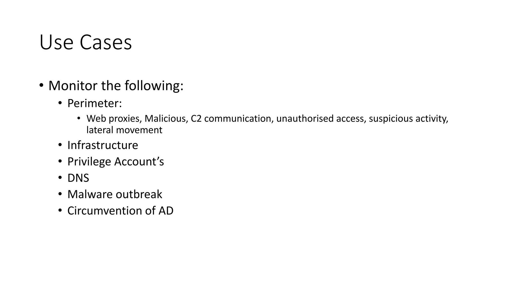 SOC: Use cases and are we asking the right questions? | PPTX