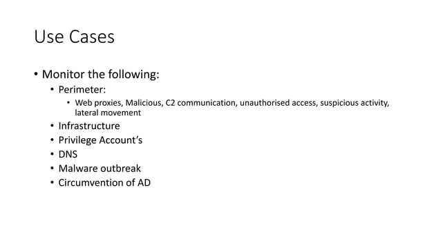 SOC: Use cases and are we asking the right questions? | PPTX ...