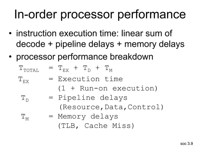 SOC-CH3.pptSOC ProcessorsSOC Processors Used in SOC Used in SOC | PPT