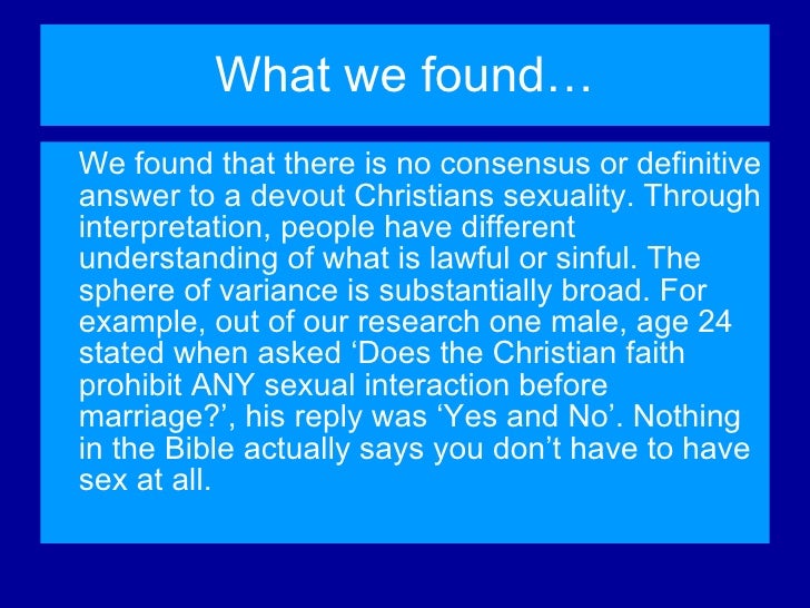 How Does Religion Affect Sexuality