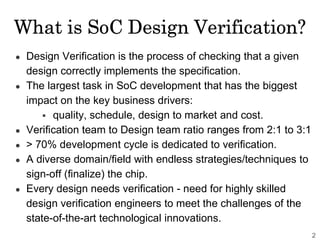 SoC Design Verification - What is SOC Verification | PDF
