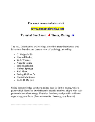 Soc 101 Effective Communication - tutorialrank.com