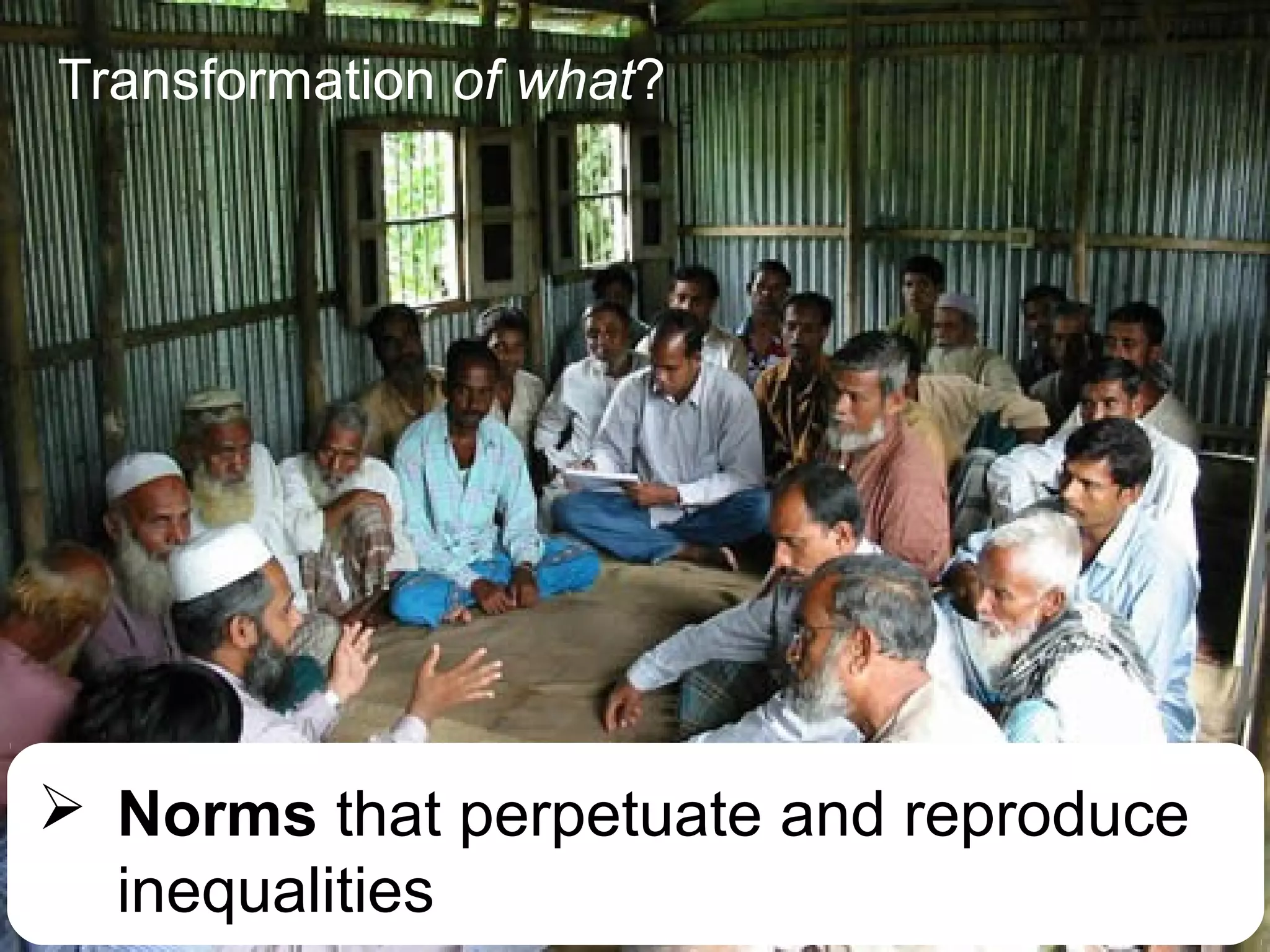 A Gender Transformative Approach: Why what and how? | PPT