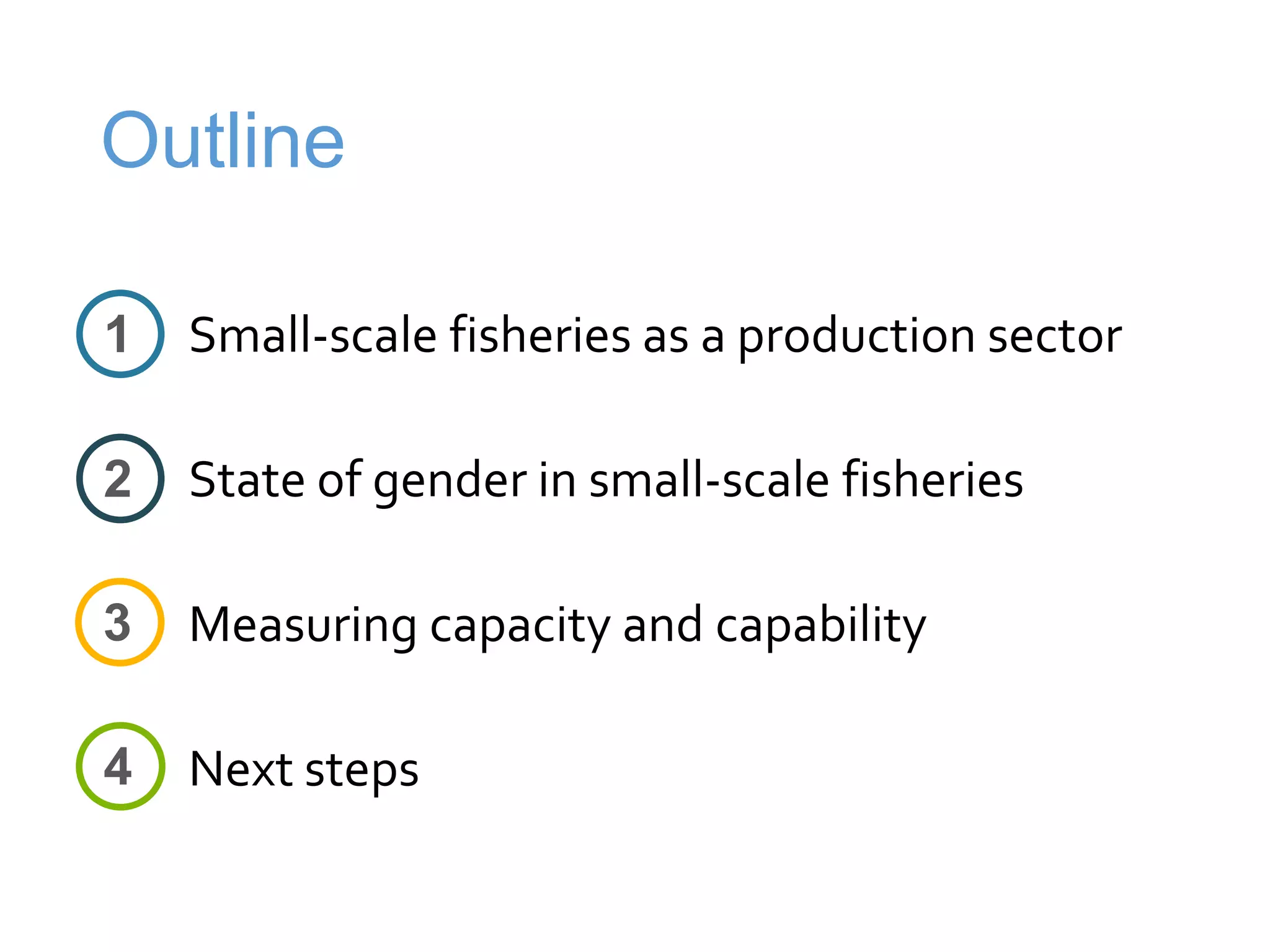 Measuring capacity for gender integration in small-scale fisheries ...