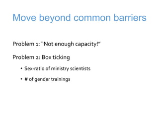 Measuring capacity for gender integration in small-scale fisheries ...