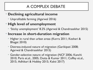 Short-duration male migration and women's autonomy - evidence from ...