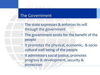 Politics, Government & Laws | PPTX