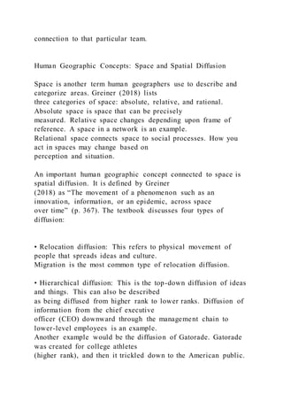 SOC 2010, Cultural Geography 1 Course Learning Out | DOCX