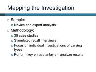 SOC2016 - The Investigation Labyrinth | PPTX