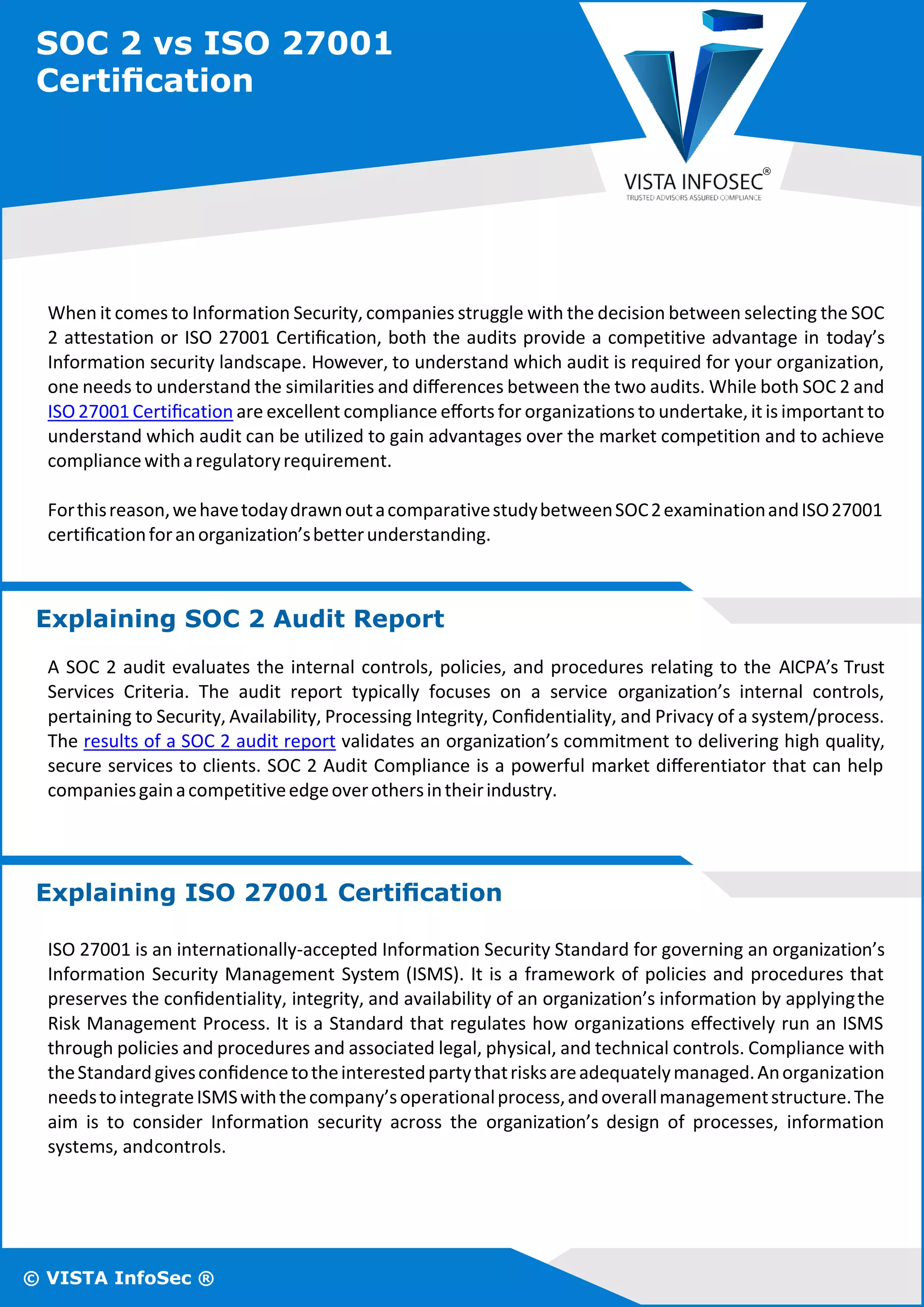 Soc 2 vs iso 27001 certification withh links converted-converted | PDF