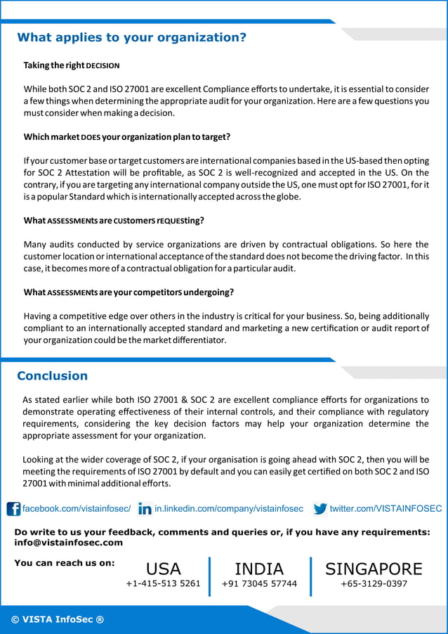 Soc 2 vs iso 27001 certification withh links converted-converted | PDF