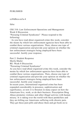 SOC 300 SociologyWeek 8 DiscussionThe Trouble with Aid. Ple.docx