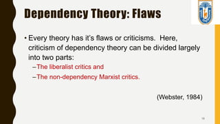Dependent Economy and it's Attributes: An Analysis from Dependency ...