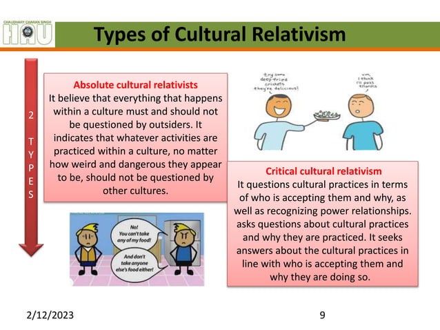 cultural relativism, cultural lag and cultural integration