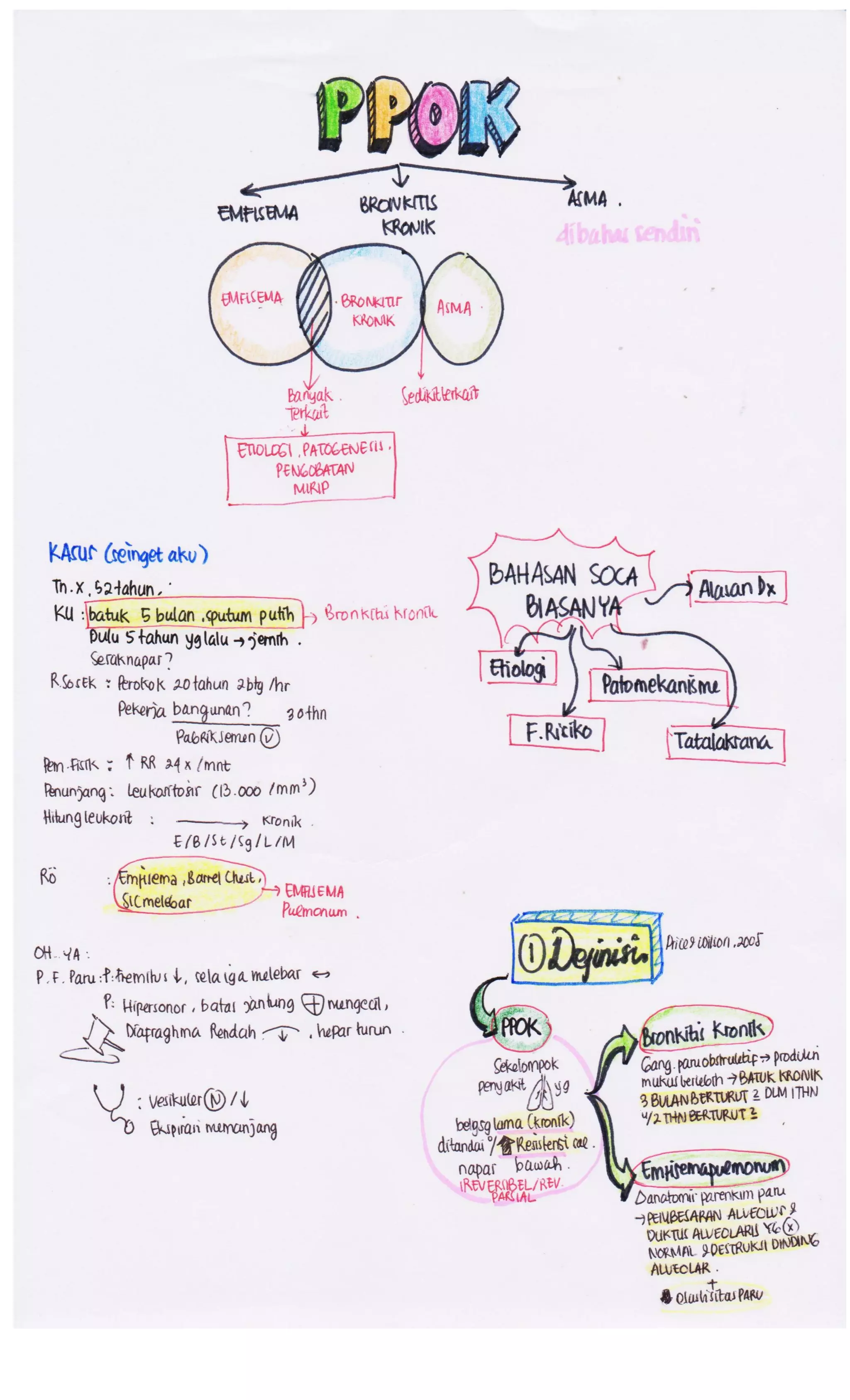 PPOK (emfisema dan bronkitis kronik) definisi - Tatalaksana | PDF