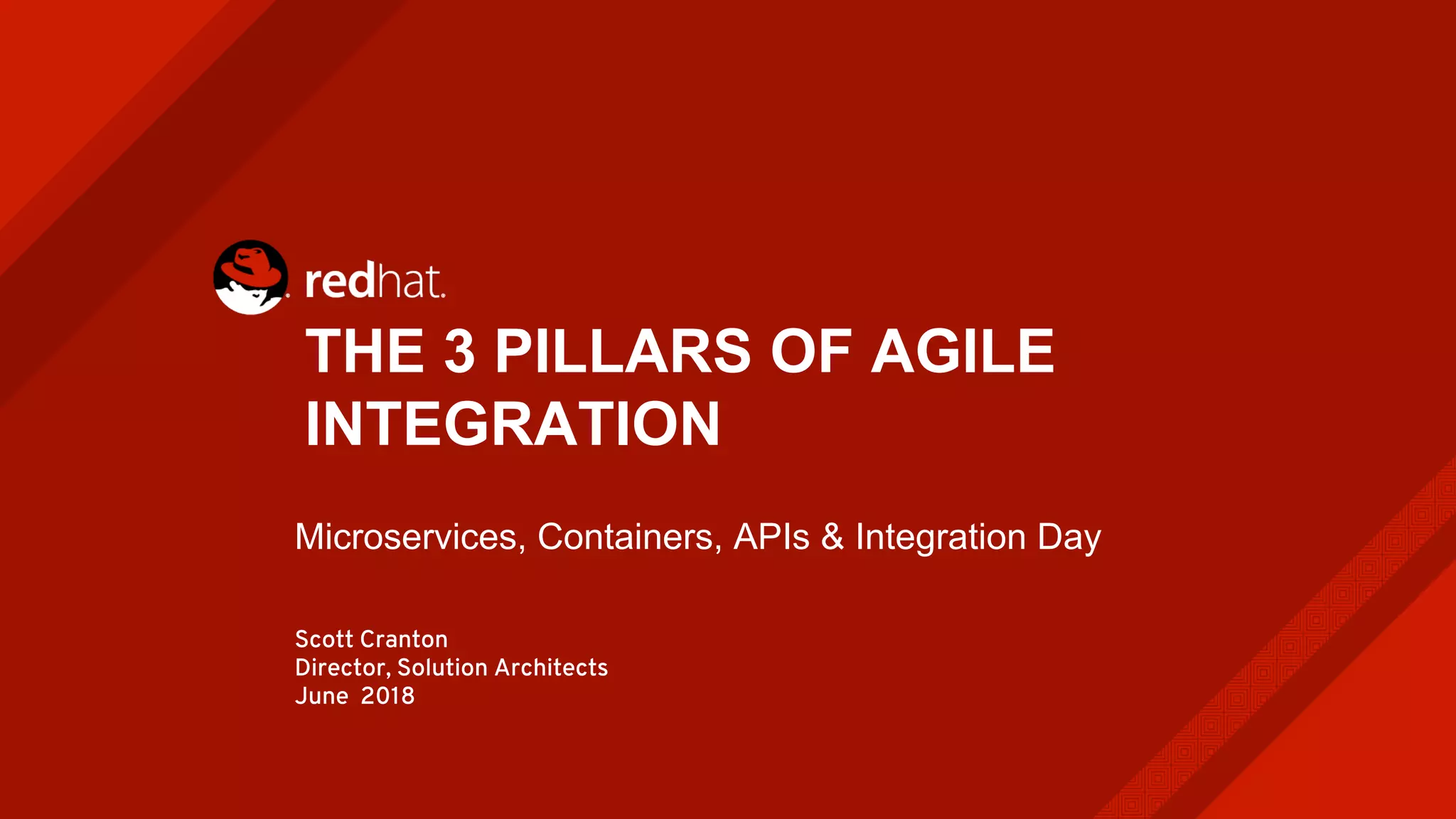 Red Hat: Three Pillars of Integration | PPT