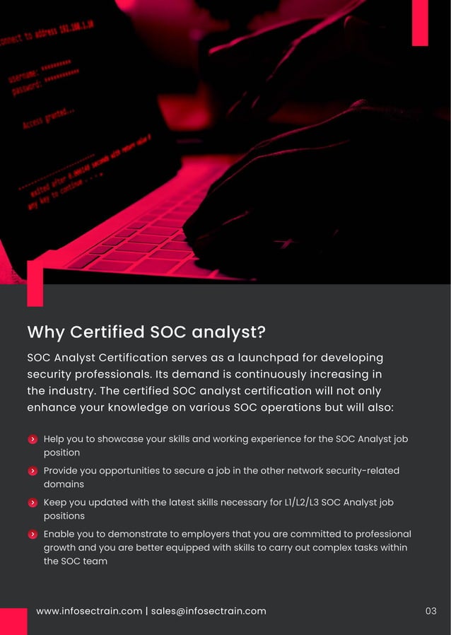 Soc analyst course content v3 | PDF