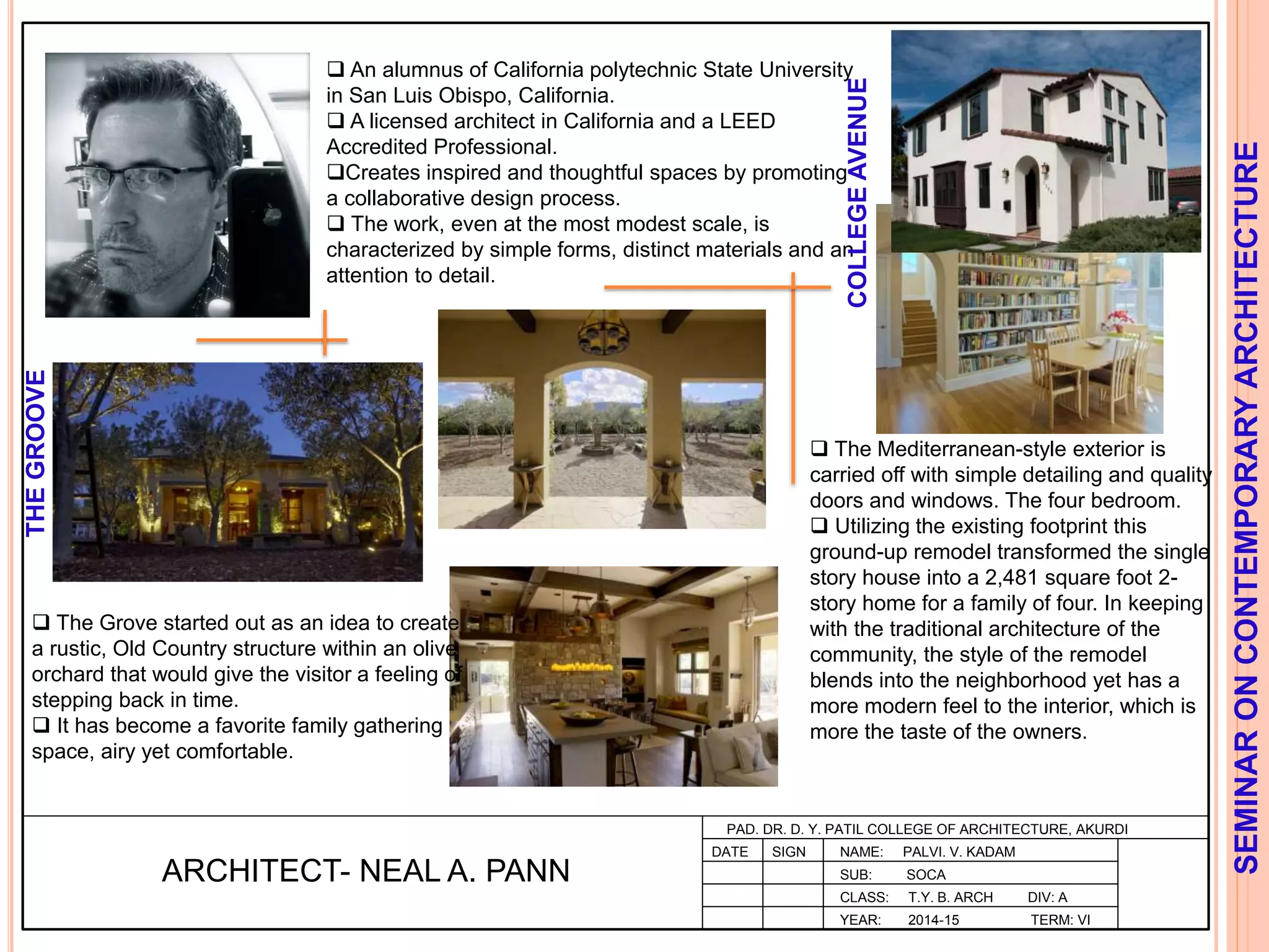 contemporary architecture | PPTX