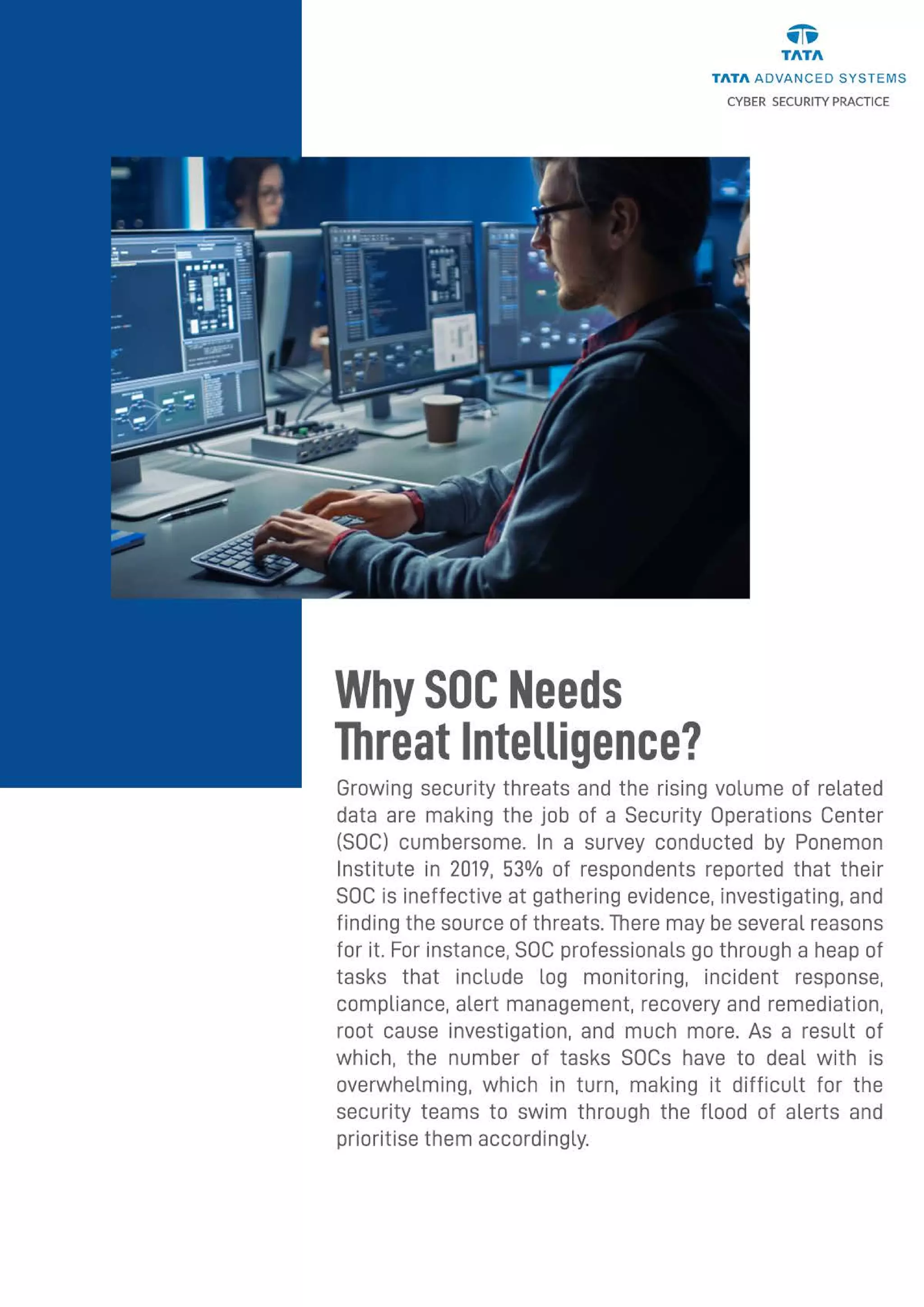 Feed Your SOC with Advanced Threat Intelligence | PDF