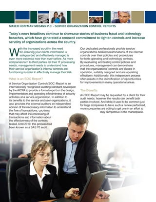 UNDERSTANDING SERVICE ORGANIZATION CONTROL REPORTS | PDF | Business ...