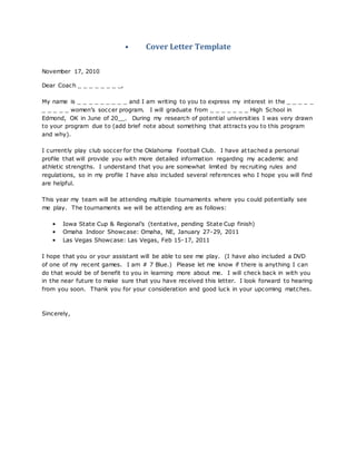 Soccer resume-template-and-cover-letter | DOCX
