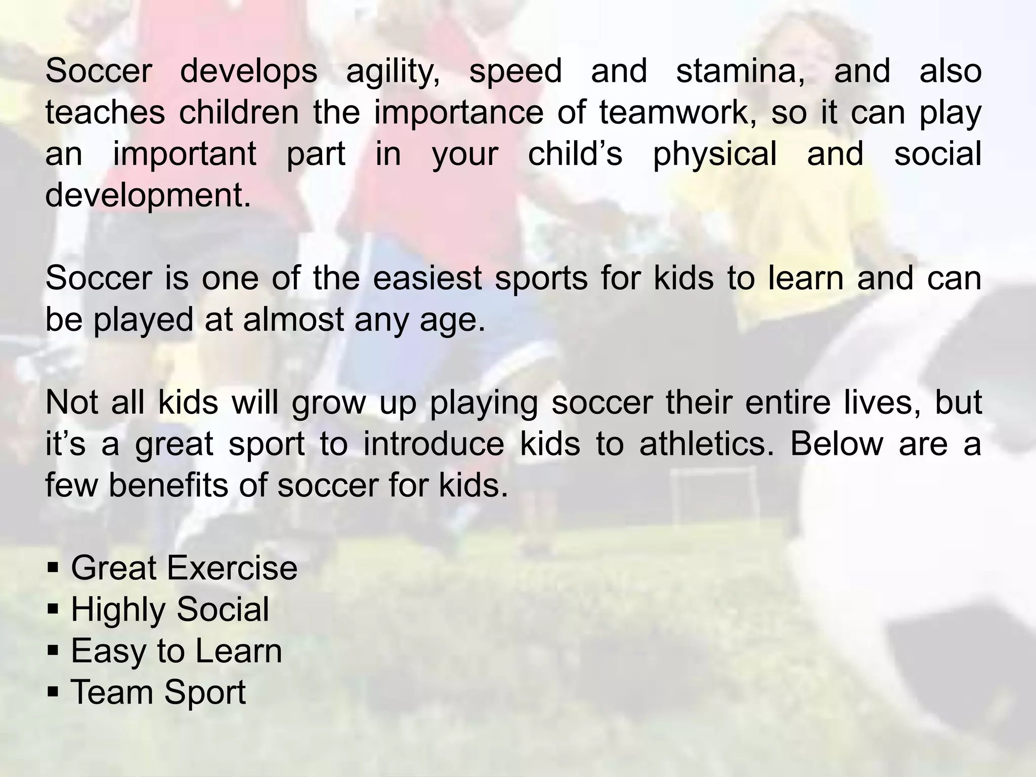 Soccer Games For Kids | PPTX