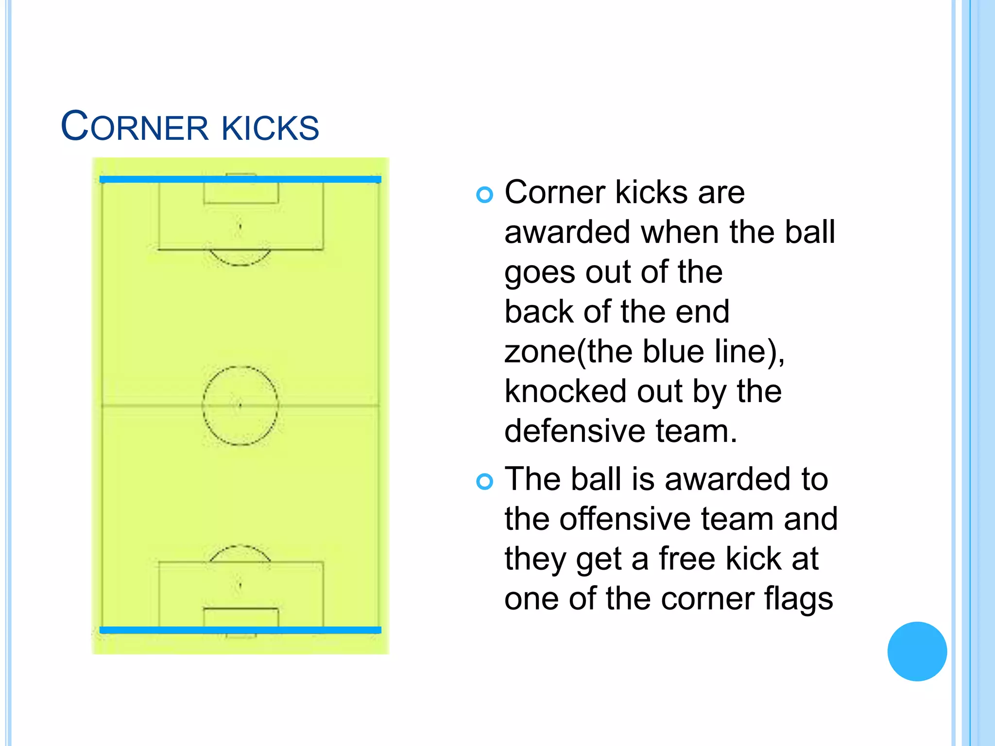 Soccer– how to kick a corner kick | PPTX