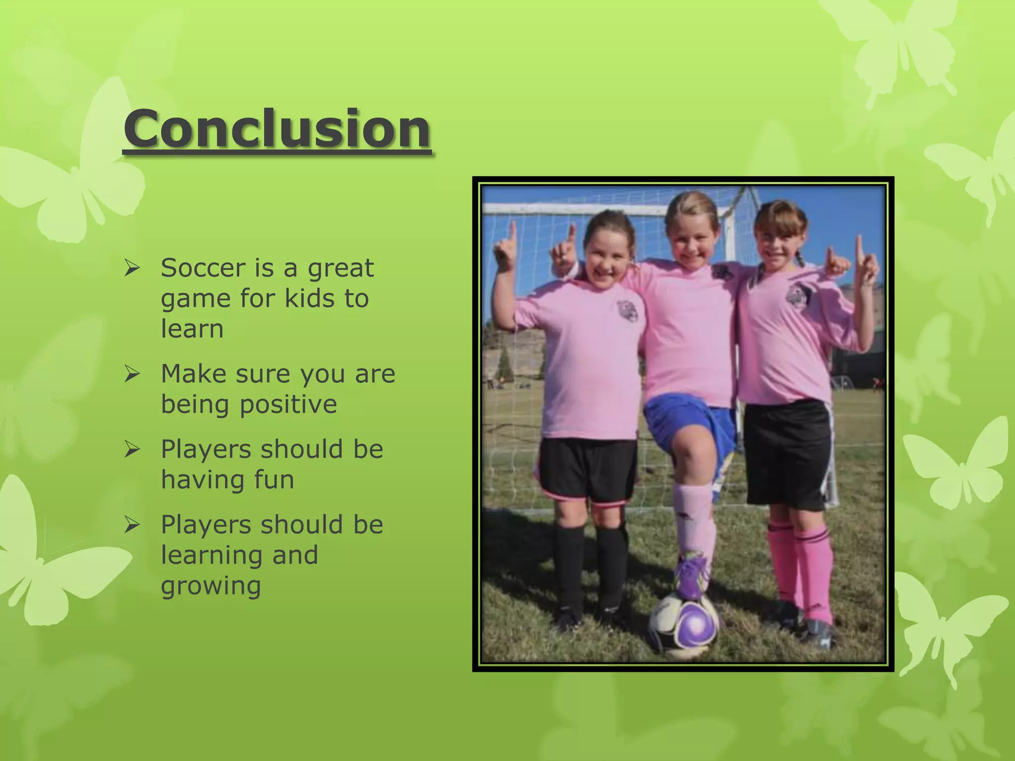 Coaching Soccer Slideshow | PPT
