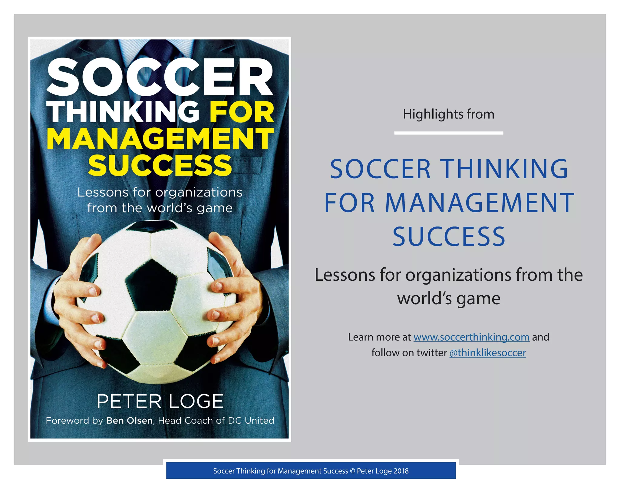 Highlights from Soccer Thinking for Management Success | PDF