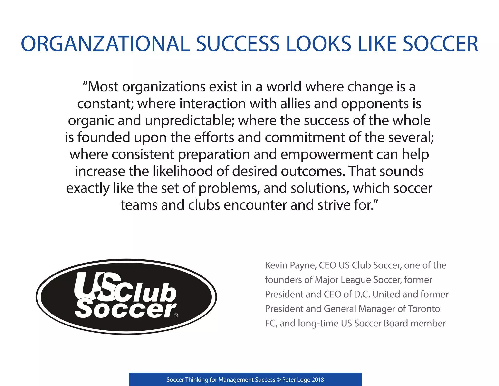 Highlights from Soccer Thinking for Management Success | PDF